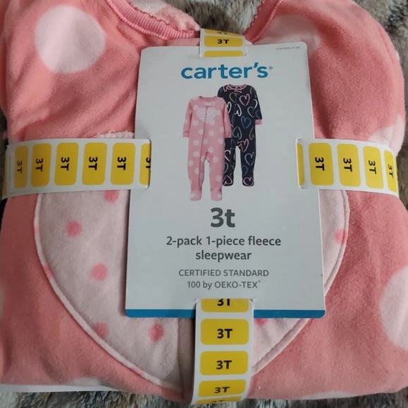 Carter's | Pajamas | Nwt Carters Girl Fleece Footed Pajama 2 Pack ...